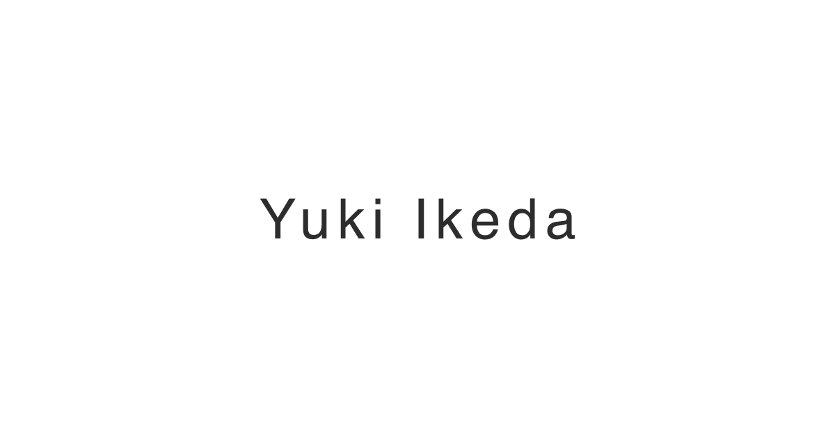 Yuki Ikeda | Portfolio